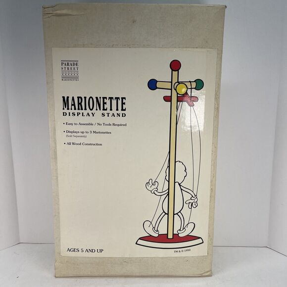 Parade Street Marionette | Toys | Vintage Marionette Display Stand ...